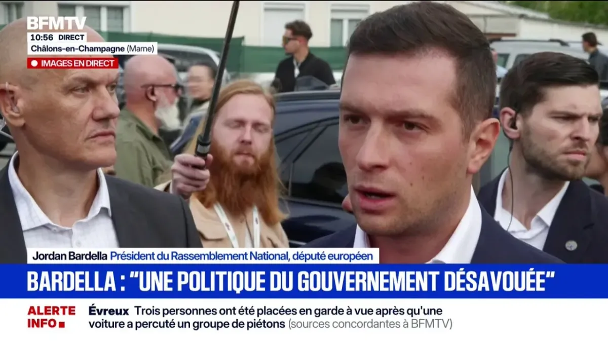 Jordan Bardella (RN): "Aujourd'hui, ceux qui sont au pouvoir sont des ...