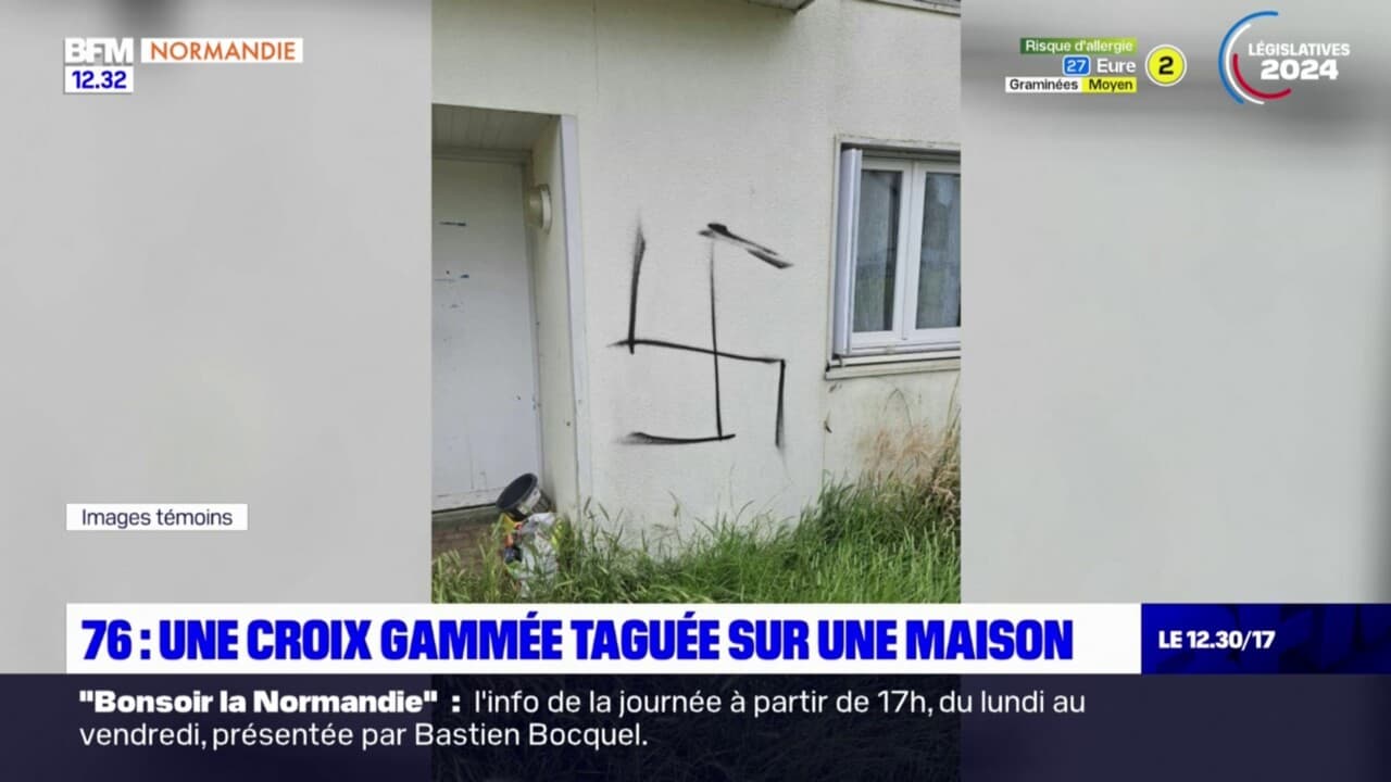 Gaillefontaine Une Croix Gammée Taguée Sur Une Maison