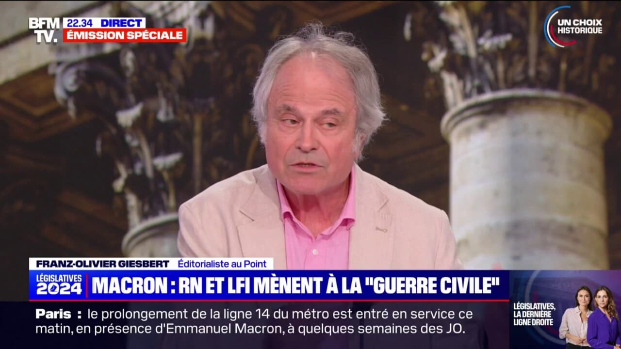 Franz-Olivier Giesbert: en parlant de risque de "guerre civile ...