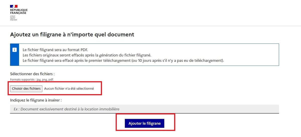 Comment ajouter un filigrane sur les documents d'identité envoyés par mail?