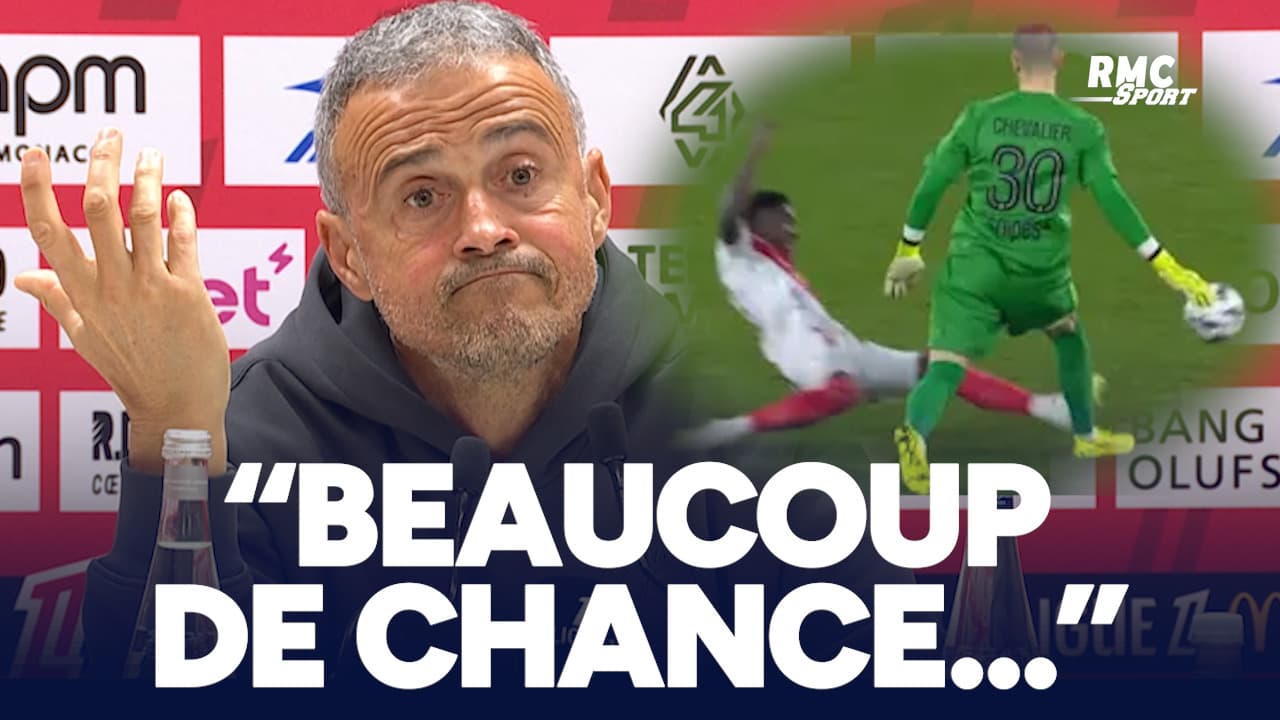 Monaco 1-0 PSG : "Il a eu beaucoup de chance...", Luis Enrique très ...