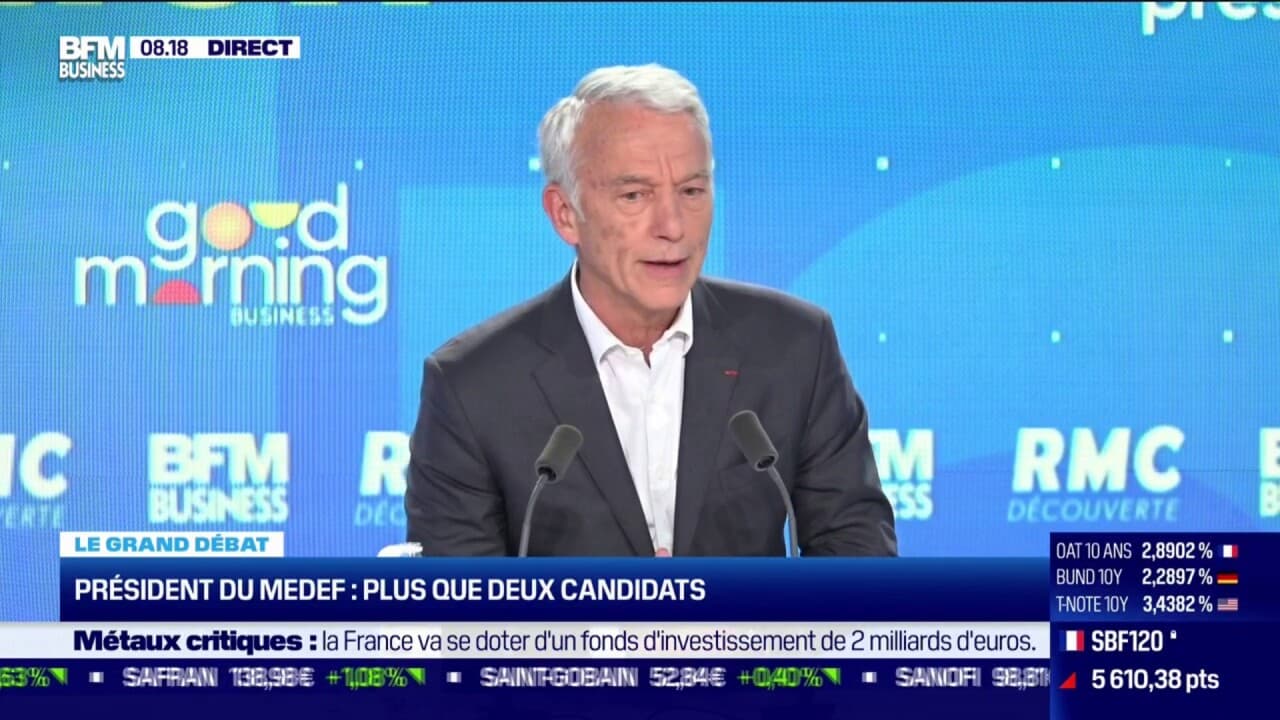 Présidence du Medef : Patrick Martin accepte le débat sur le plateau de ...