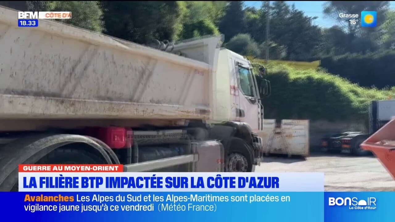 Guerre au Moyen-Orient : la filière BTP impactée sur la Côte d'Azur