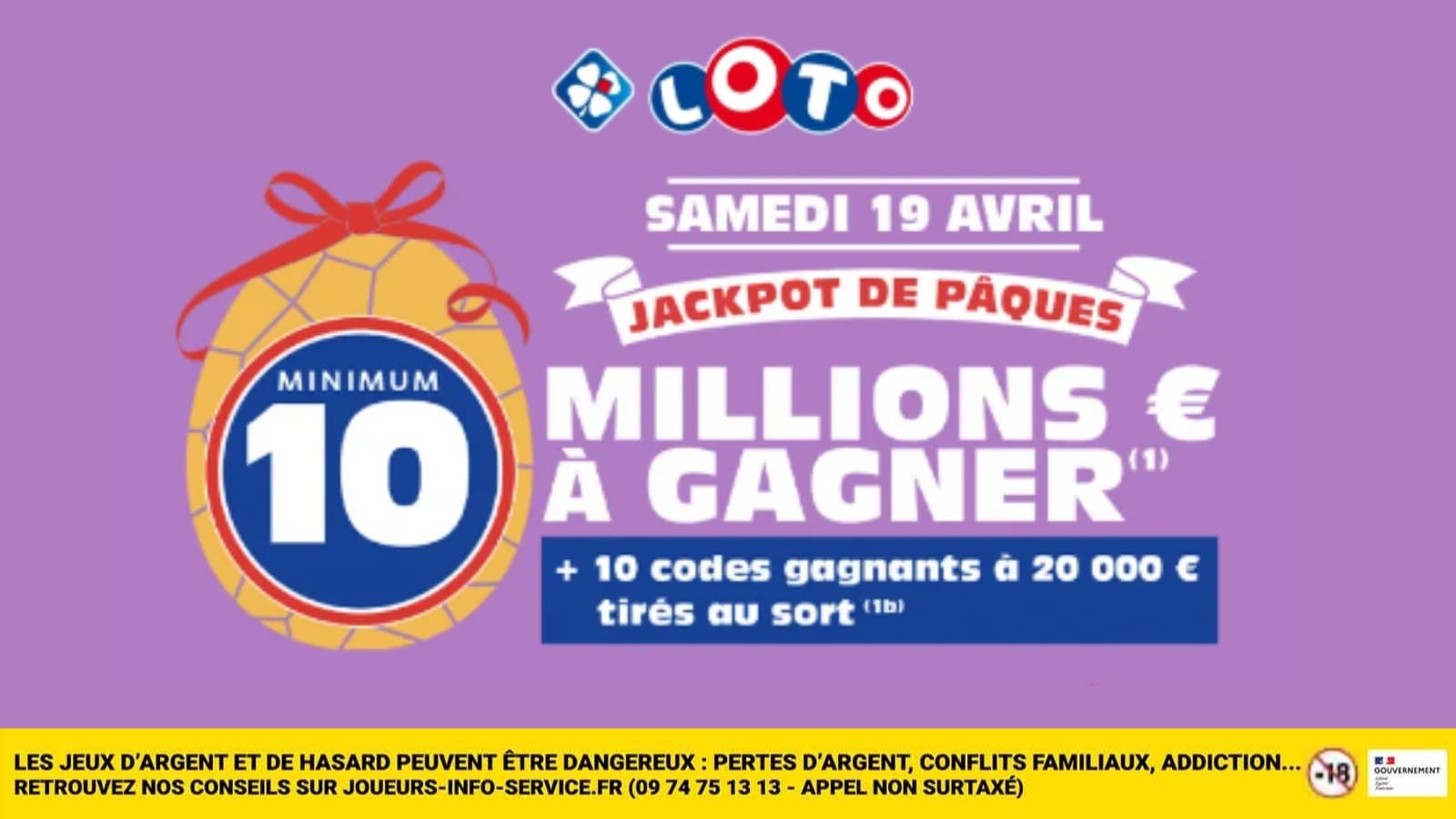 FDJ : 10 millions d'euros sont à gagner au Loto, il y aura au moins 10 ...