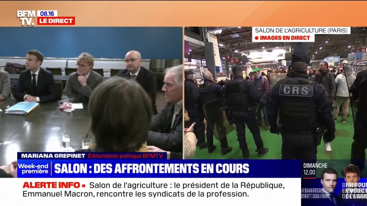 Salon de l'agriculture: les CRS sont en train de se déployer après des ...