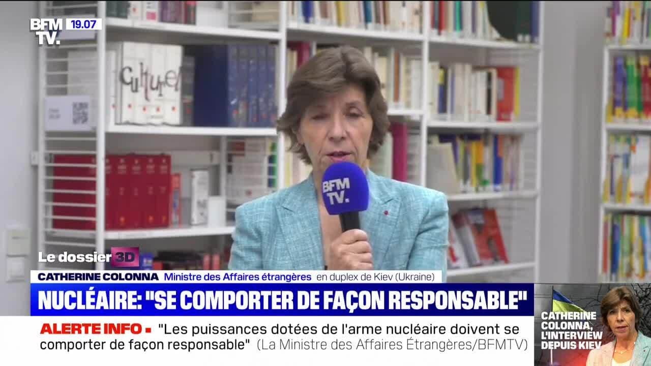 Catherine Colonna: "Je ne pense pas que d’un côté comme de l’autre l ...