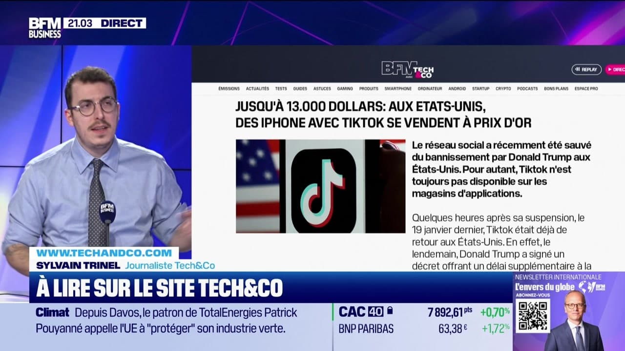 À lire sur le site Tech&Co : Des iPhone avec l'application TikTok ...
