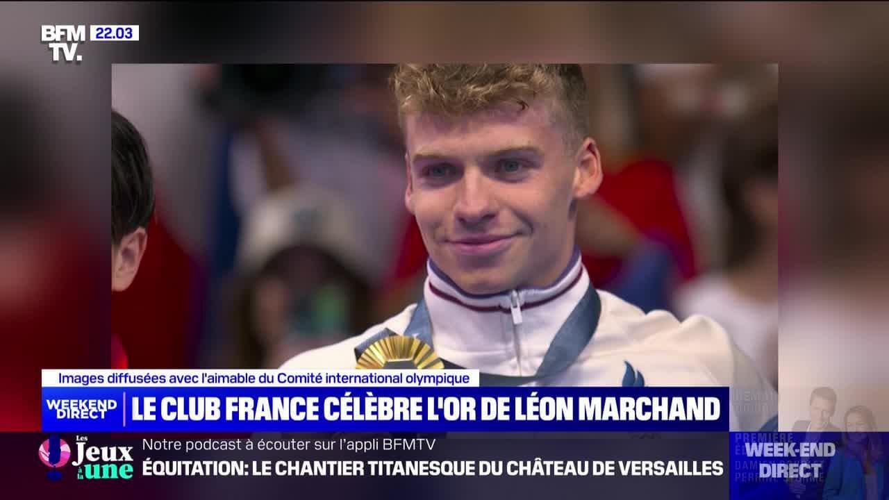 Le Club France célèbre l'or de Léon Marchand - 28/07