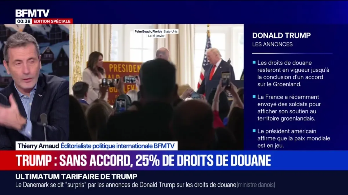 Groenland : Trump pose un ultimatum à l'Europe - 17/01