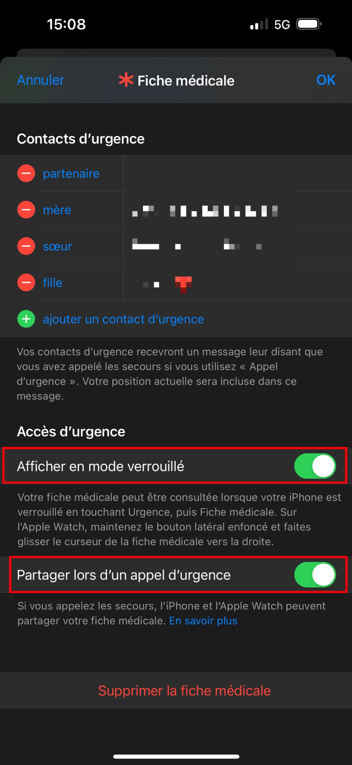 Indispensable en cas d'urgence: comment bien paramétrer sa fiche ...