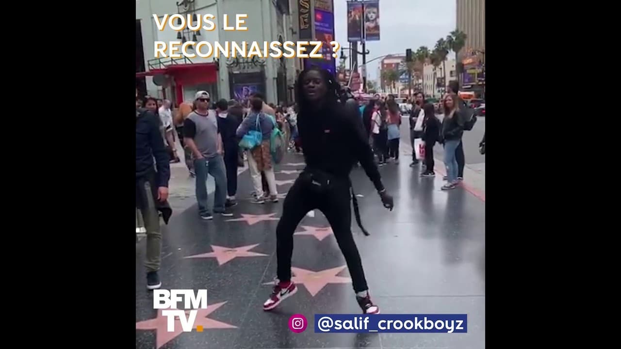 Le prodige français du moonwalk réédite sa danse devant l’étoile de ...