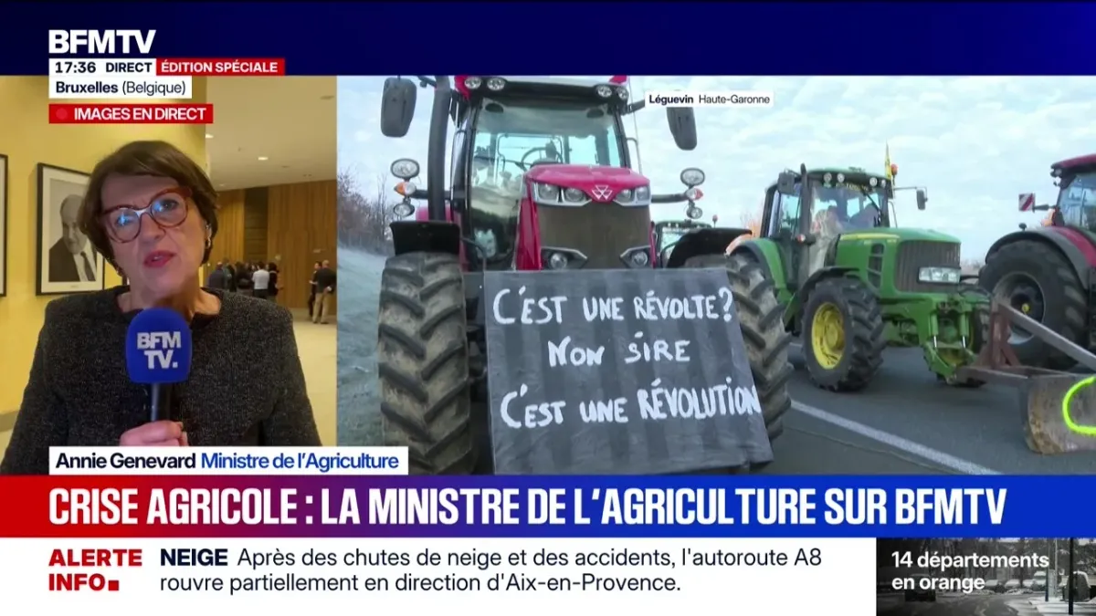 Marschall Truchot : Crise agricole, la ministre de l'Agriculture sur ...