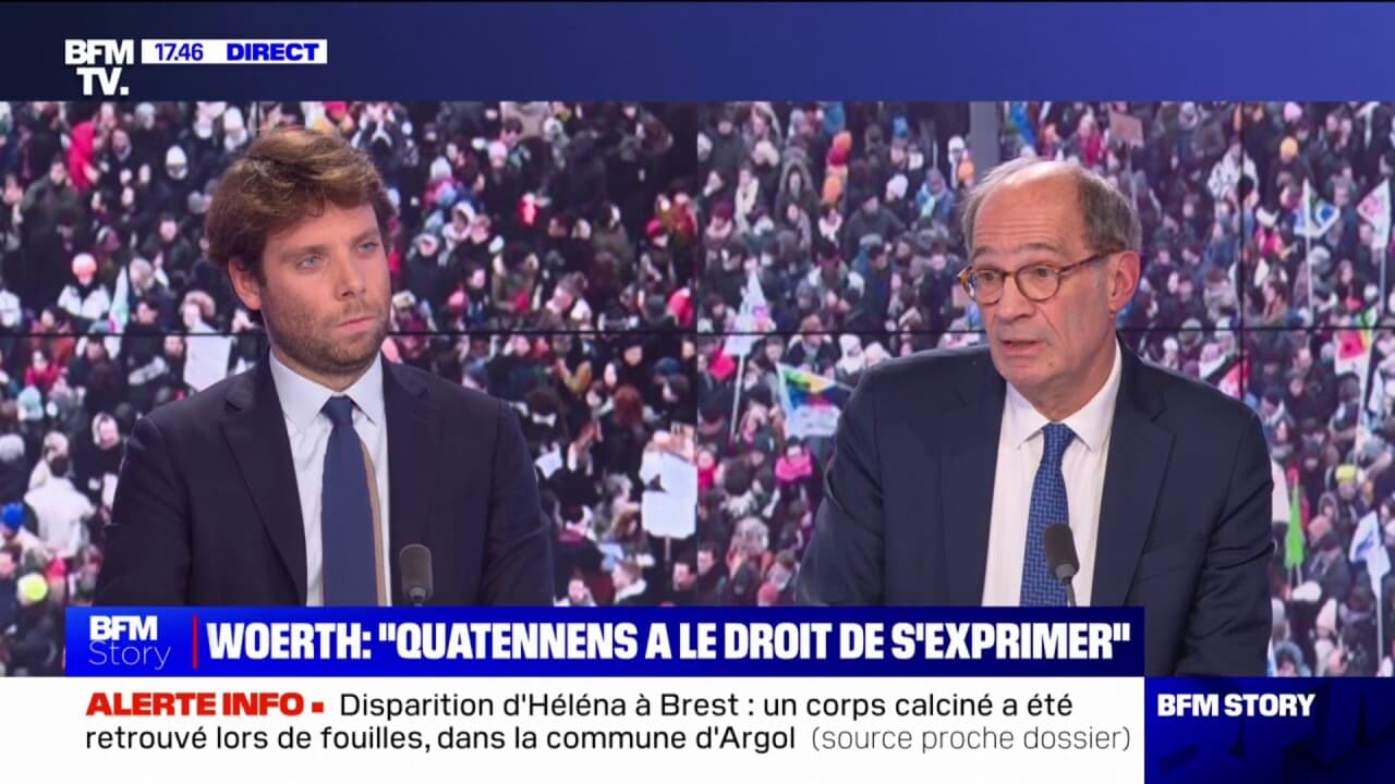 Éric Woerth, député Renaissance de l’Oise sur le retour d'Adrien ...