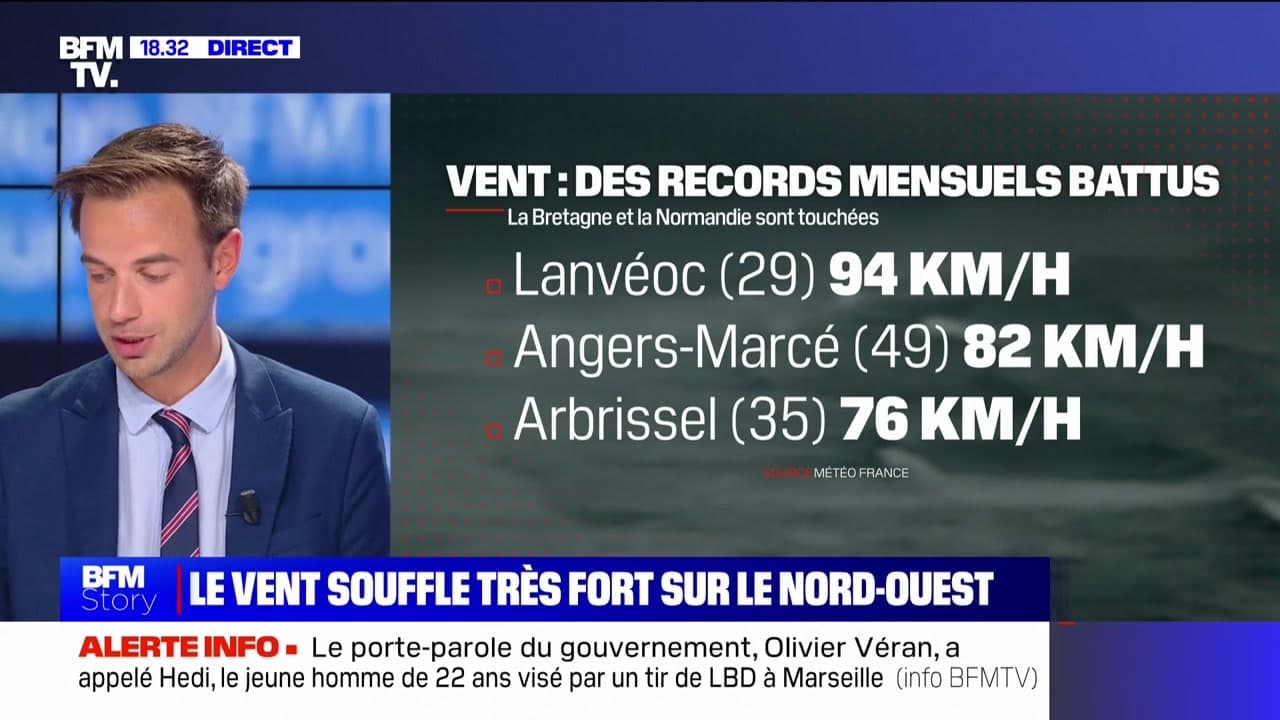 Story 7 : Le vent souffle très fort sur le Nord-ouest - 02/08