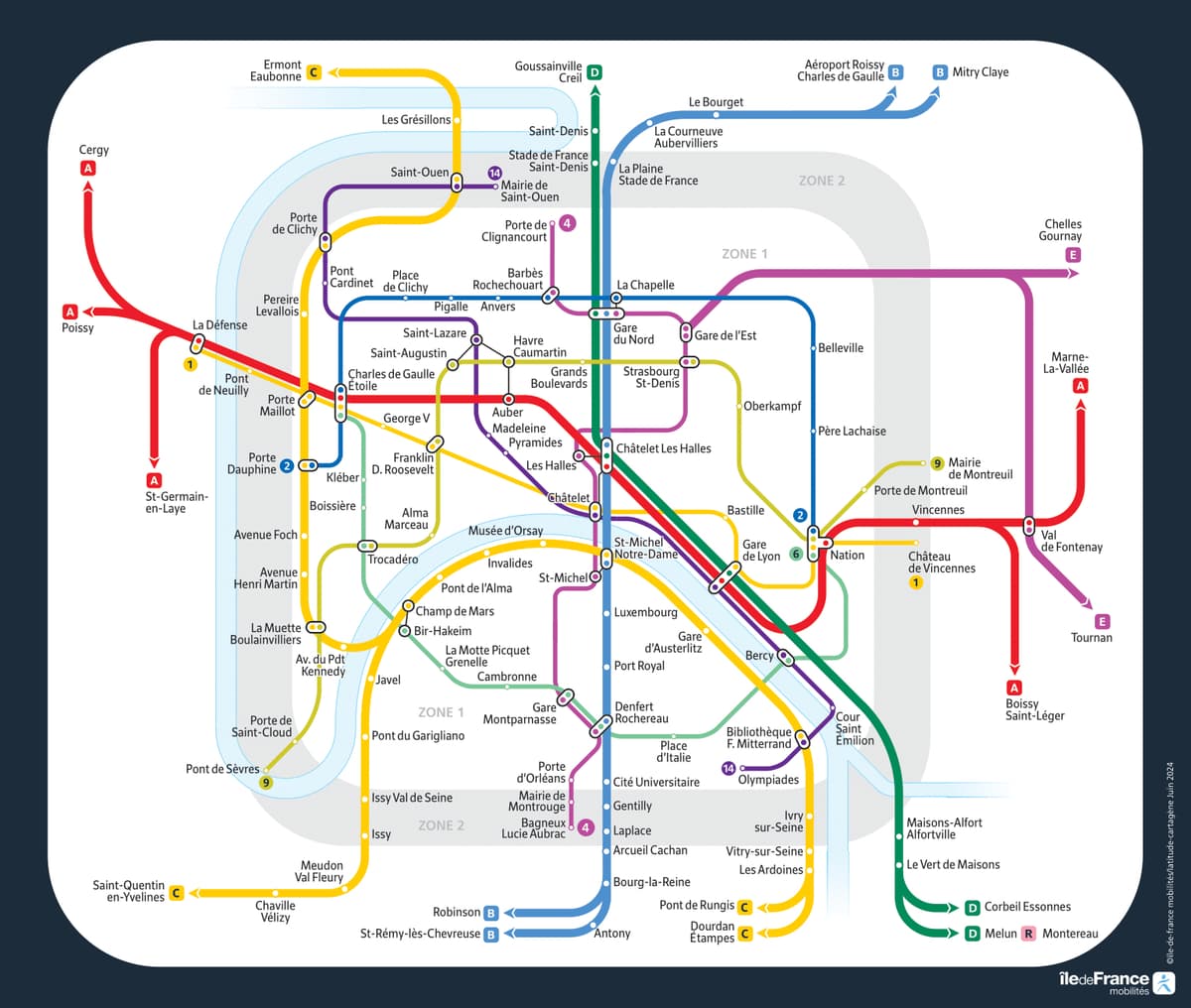Fête de la musique 2024: la carte des lignes de métro, RER et bus ...