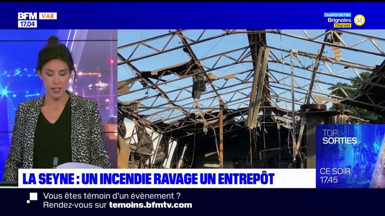 Var: Un incendie ravage un entrepôt à La Seyne-sur-Mer