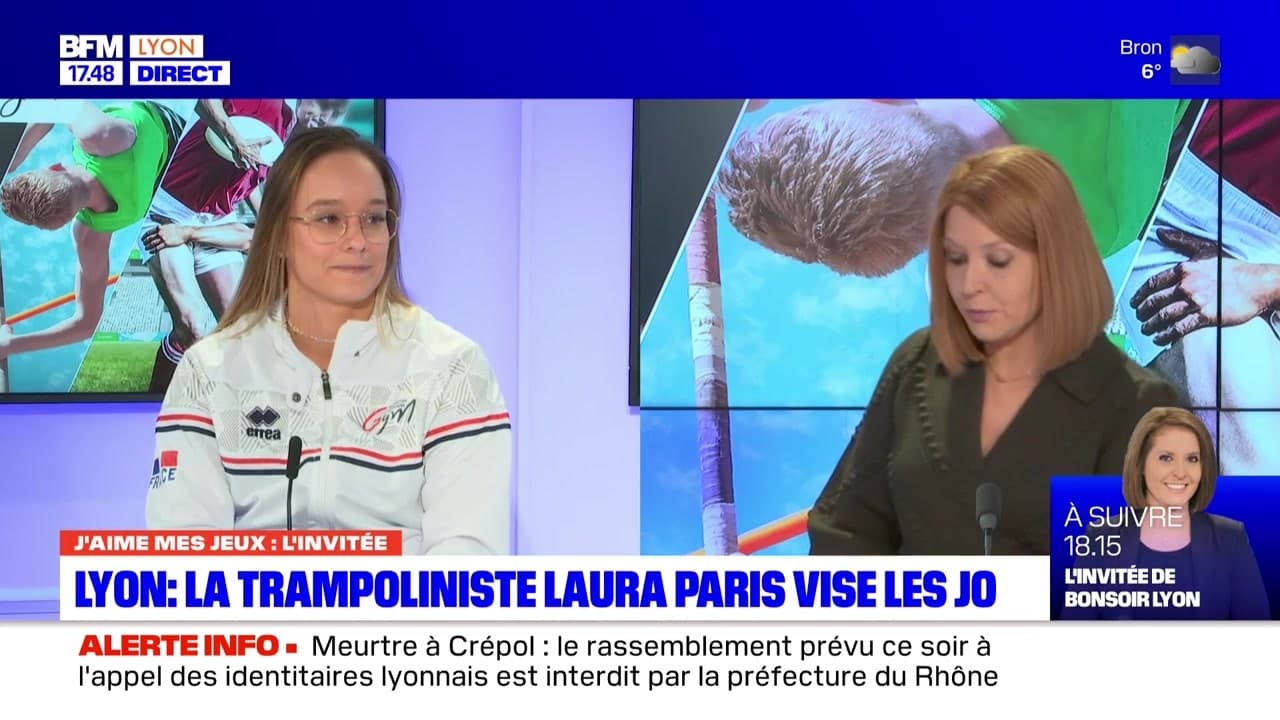 J'aime mes jeux du mercredi 22 novembre - Lyon : la trampoliniste Laura Paris vise les JO
