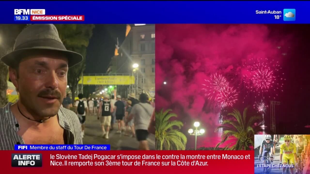 Nice: spectacle de drone inoubliable et feu d'artifice pour le passage ...