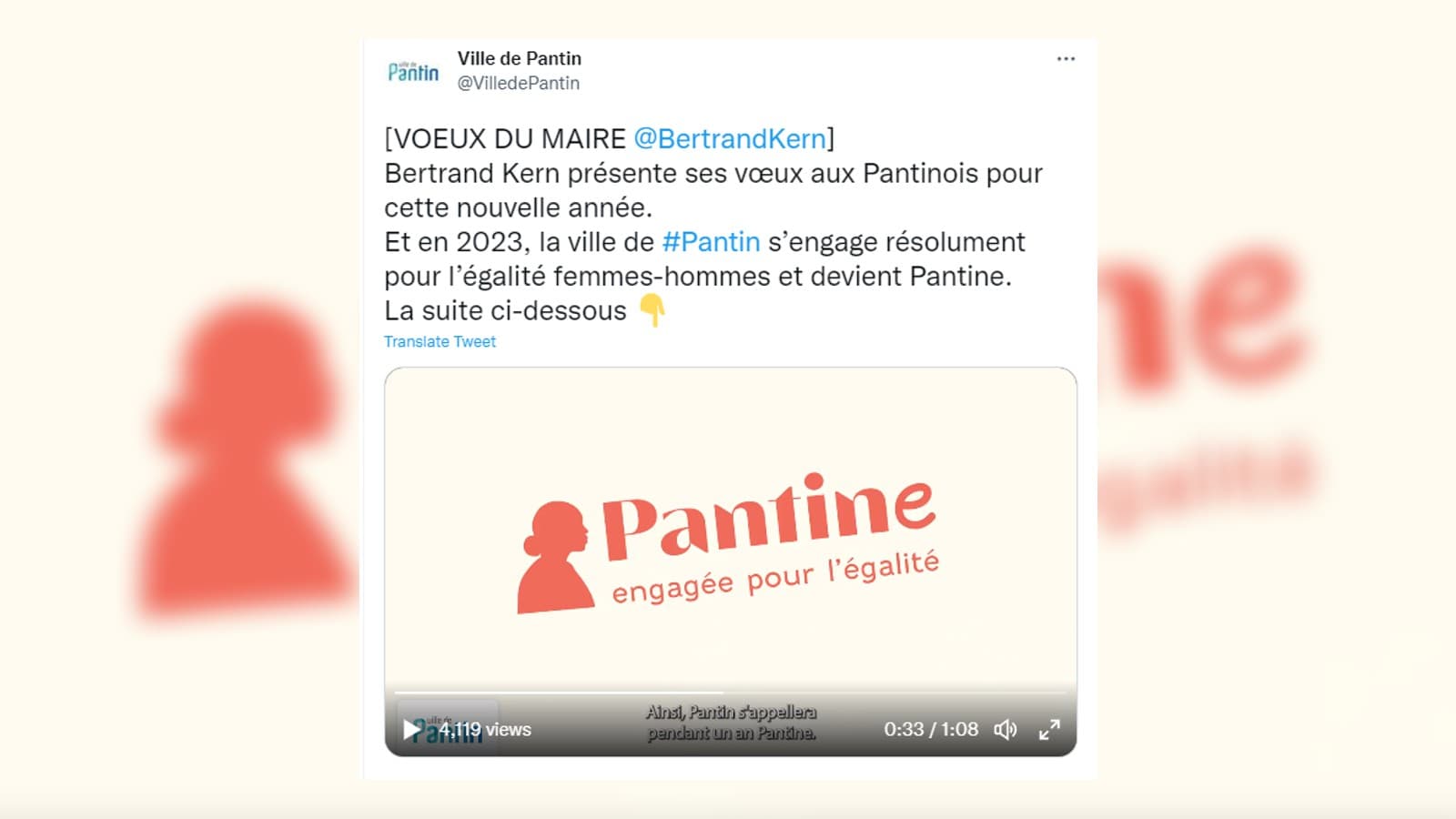 La ville de Pantin rebaptisée "Pantine" en 2023, pour soutenir l ...