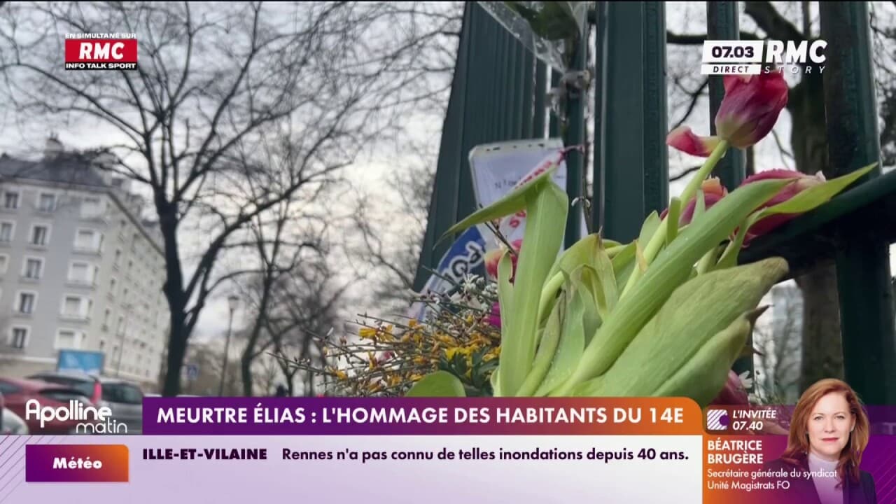 Meurtre d'Élias: l'hommage des habitants du 14ème arrondissement de Paris