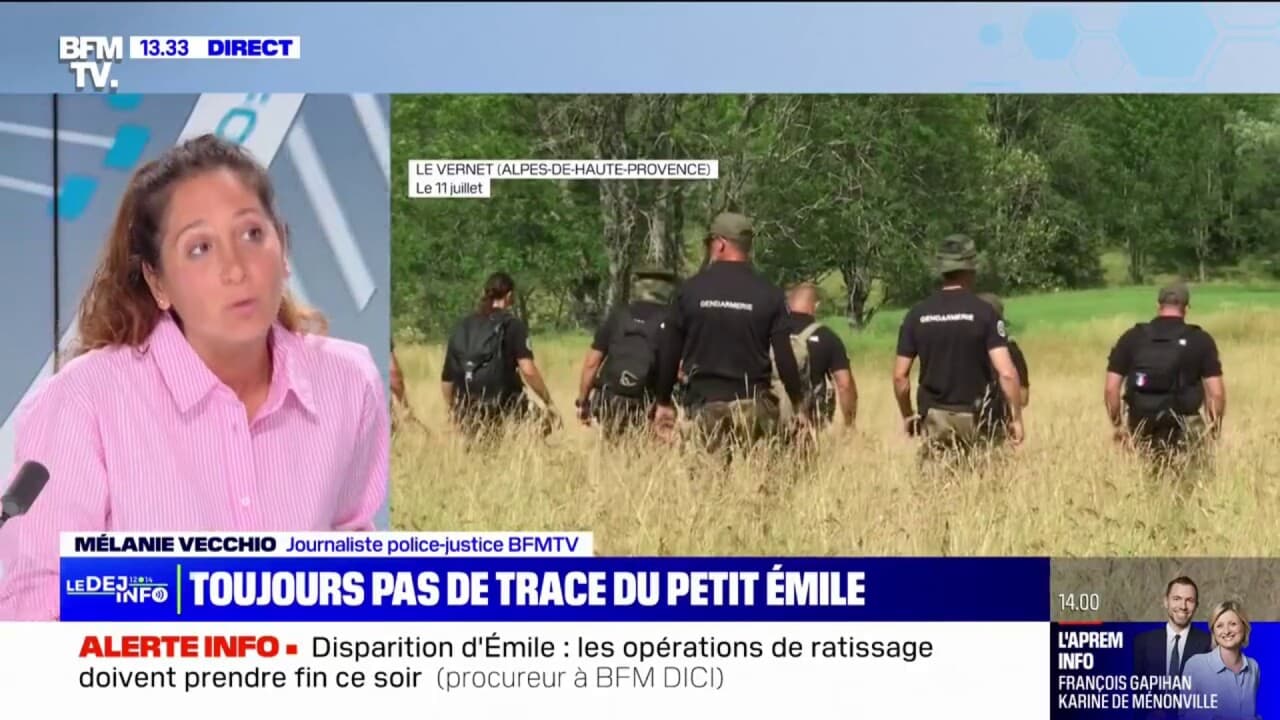 Disparition d'Émile: les opérations de ratissage doivent prendre fin ce ...