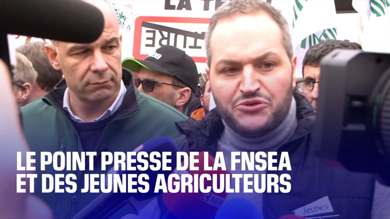 "Paris, le dernier recours": le point presse de la FNSEA et des Jeunes ...