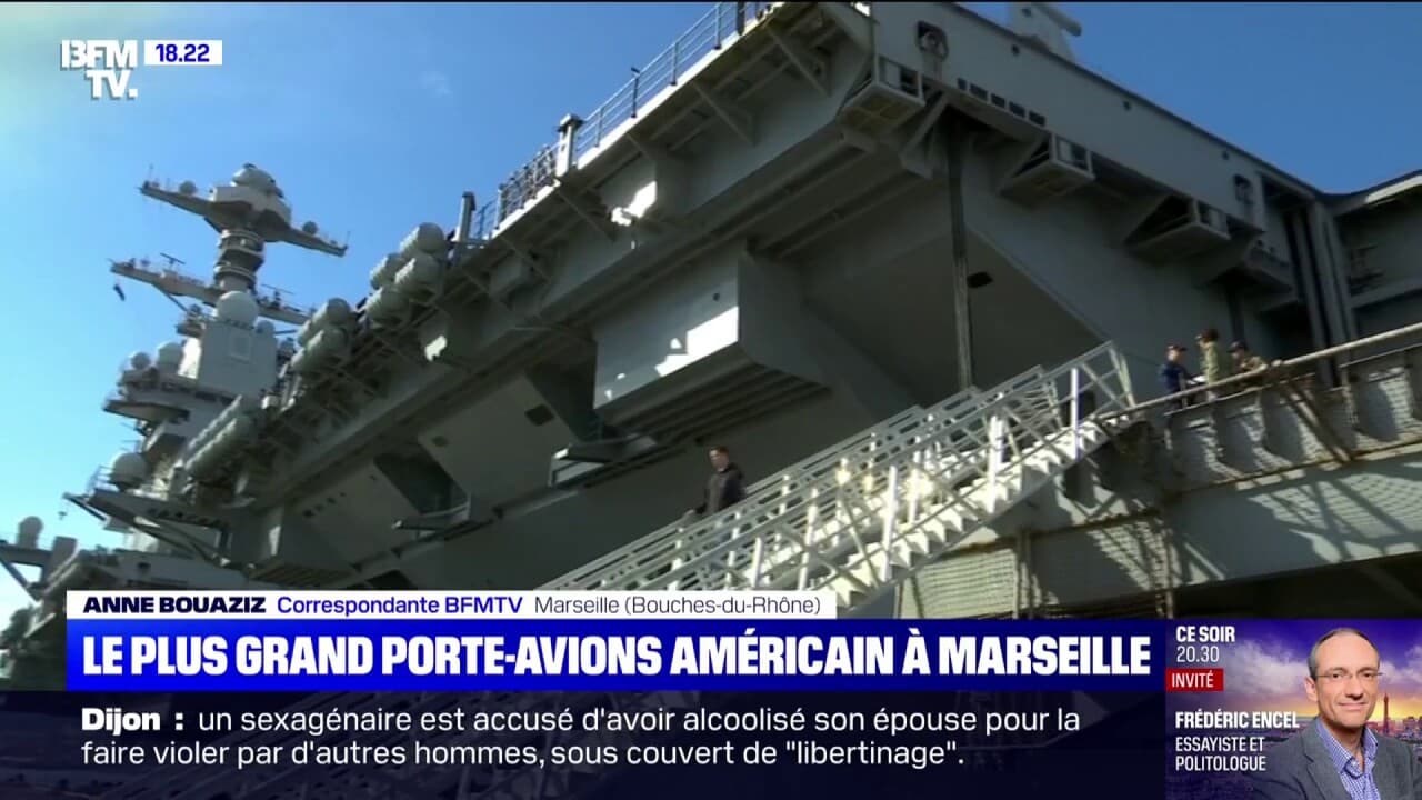 À bord du plus grand porte-avions américain, l'USS Gerald R. Ford ...