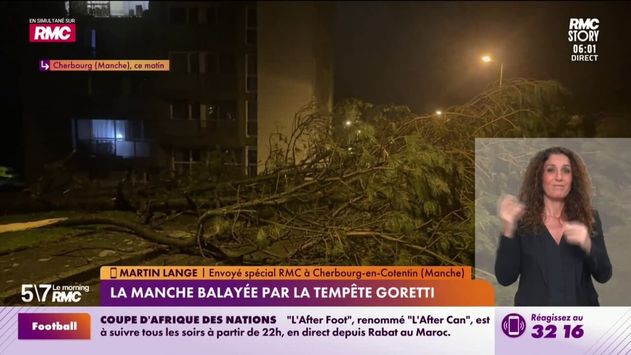 La Manche balayée par la tempête Goretti