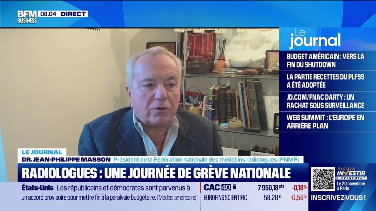 Grève des radiologues: "Cela fait déjà beaucoup d'années que nous faisons des efforts", dit Jean ...