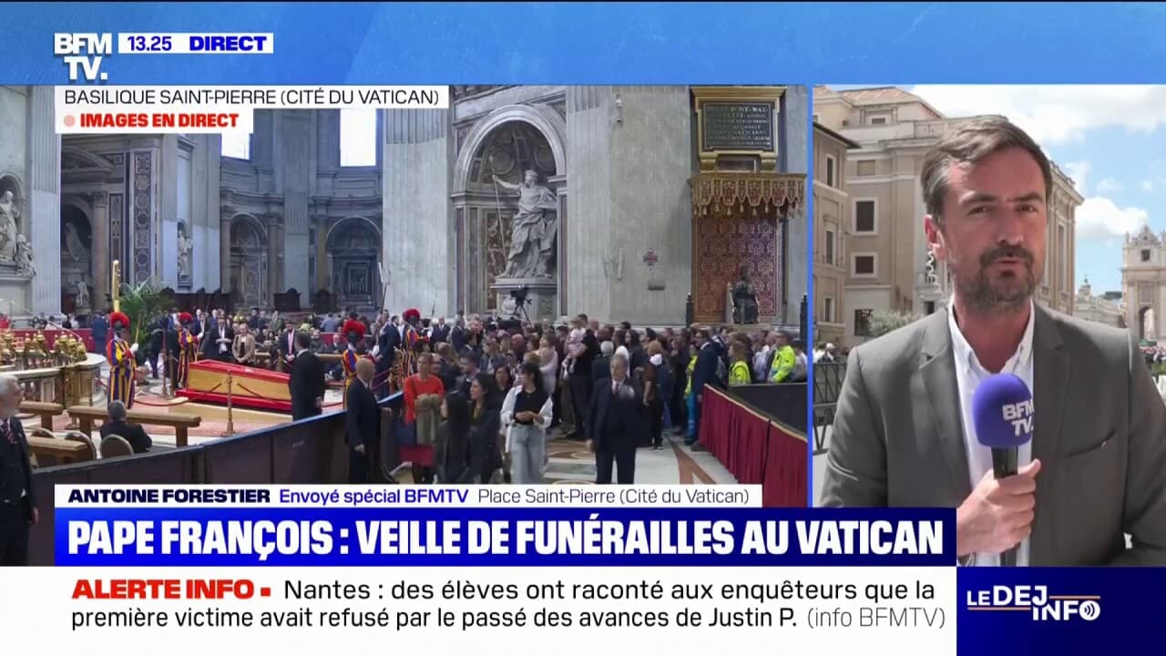 Funérailles du pape: les fidèles se pressent à la Basilique Saint ...