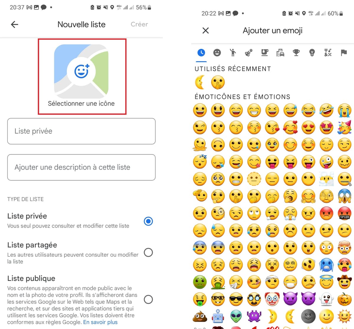 Comment personnaliser vos lieux préférés avec un émoji sur Google Maps