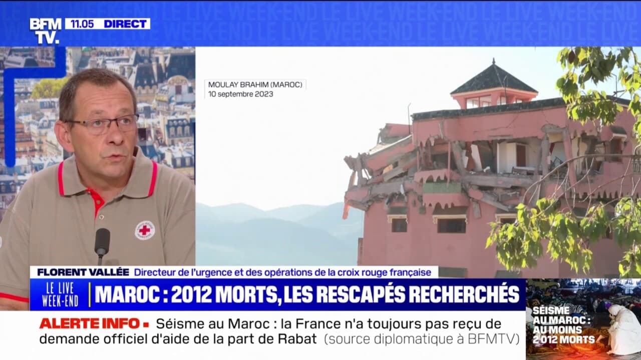 Séisme au Maroc: "8000 bénévoles sont mobilisés" par le Croissant-Rouge marocain, membre de la ...