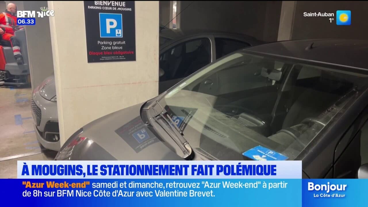 Mougins: l'utilisation du disque bleu pour stationner fait polémique