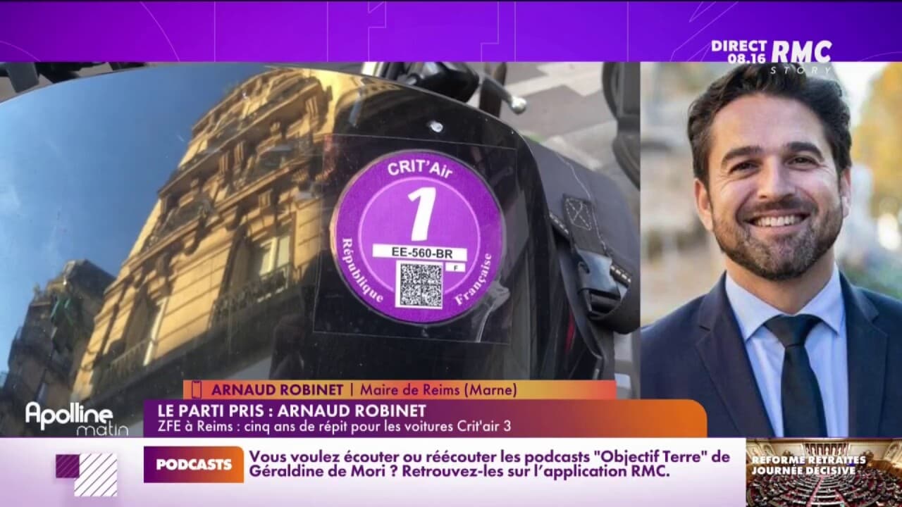 ZFE: 5 ans de répit pour les Crit'Air 3 à Reims, qui recule sur la mesure