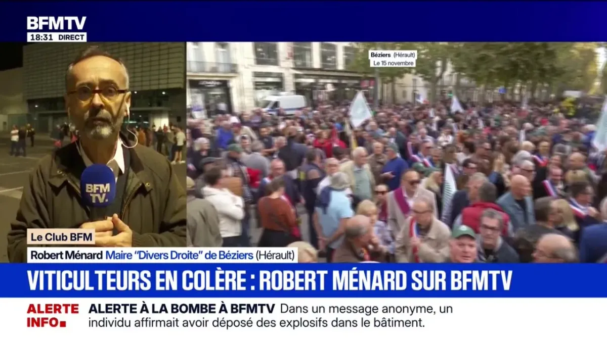 Crise viticole: "Ils vivent une situation dramatique", déclare Robert ...