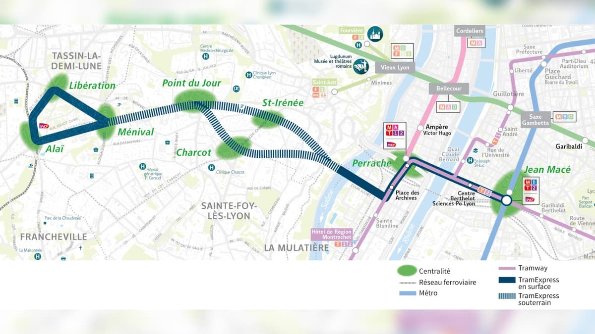 Métropole de Lyon: le métro E abandonné au profit d'un "tramway express ...