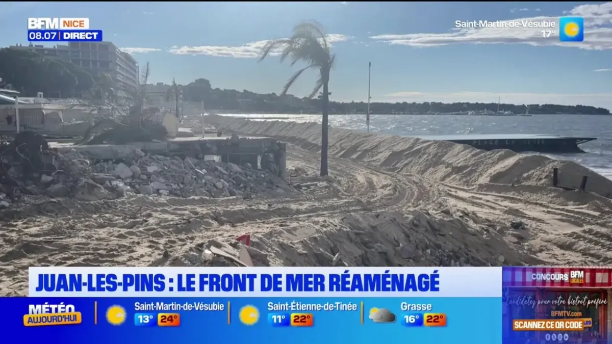 Juan-les-Pins: le front de mer réaménagé, plus de 17 millions d'euros ...