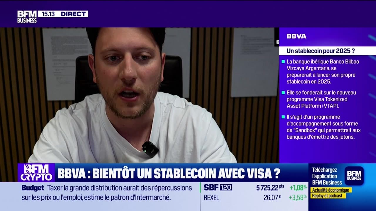 BFM Crypto, les Pros : BBVA, bientôt un stablecoin avec Visa ? - 04/10