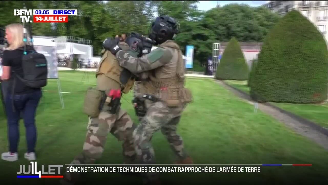 14-Juillet: démonstration de combat rapproché de l'armée de Terre
