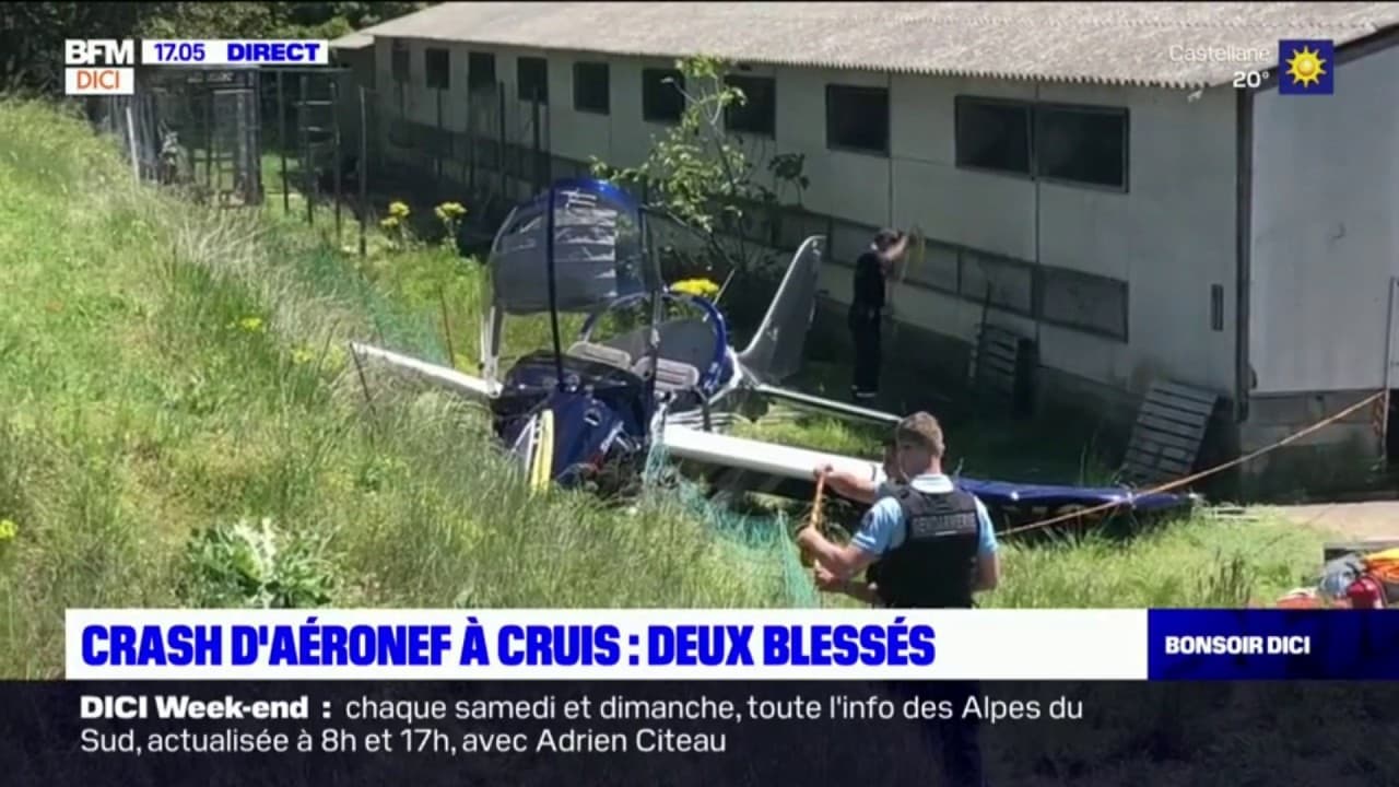 Alpes-de-Haute-Provence: deux blessés dans un crash d'aéronef à Cruis