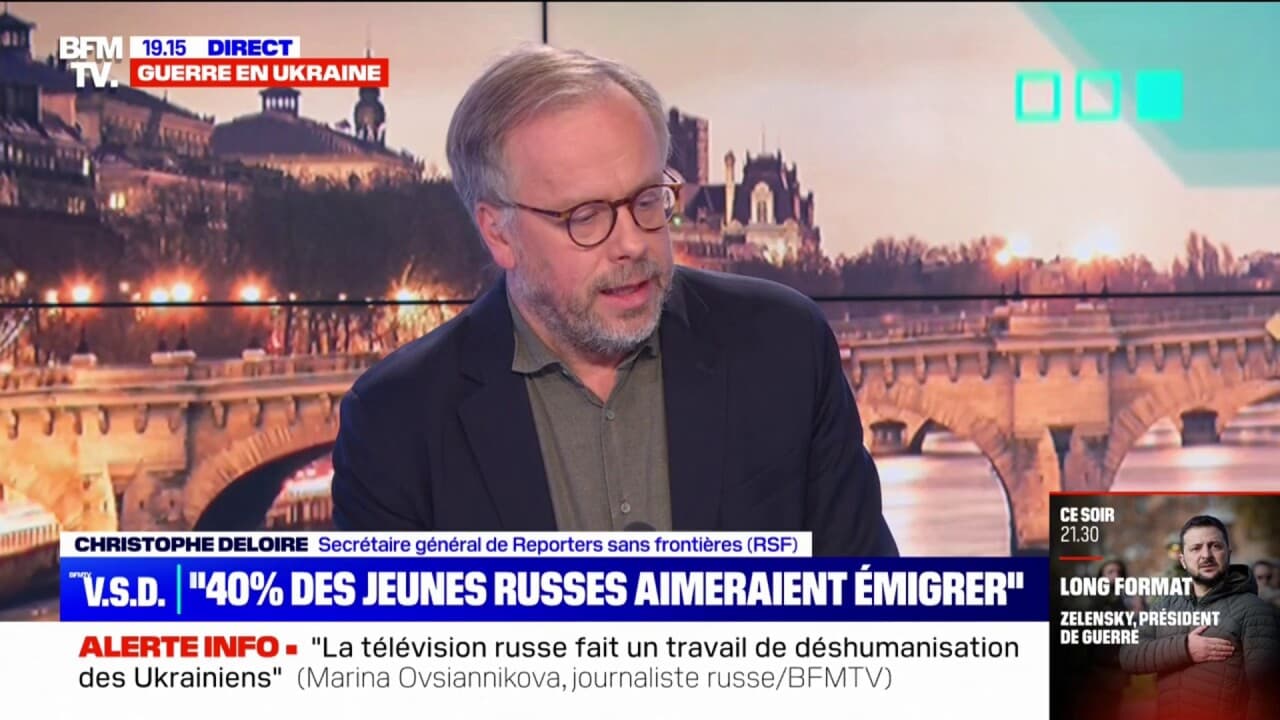 Christophe Deloire raconte comment Reporters sans frontières a aidé Marina Ovsyannikova à ...