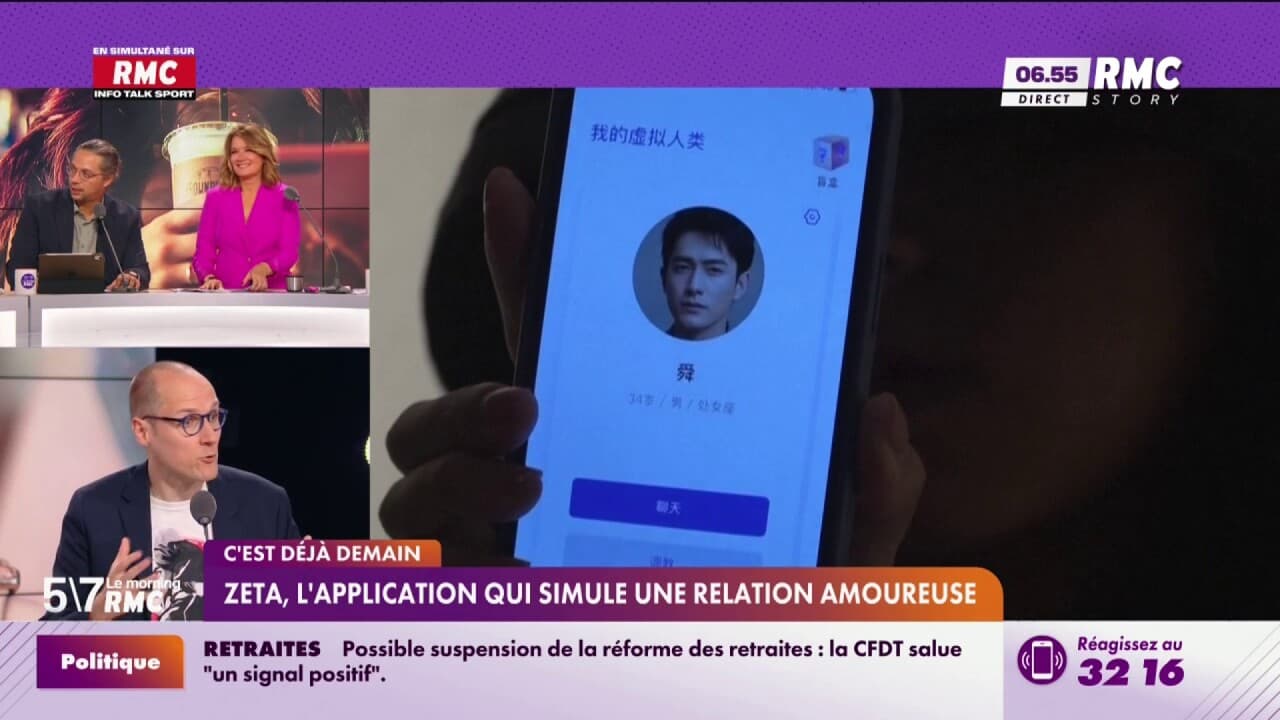 C'est déjà demain - Zeta, l'application qui simule une relation amoureuse