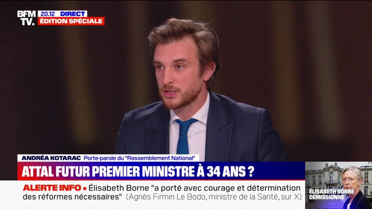 Andréa Kotarac Porte Parole Du Rassemblement National Sur Gabriel