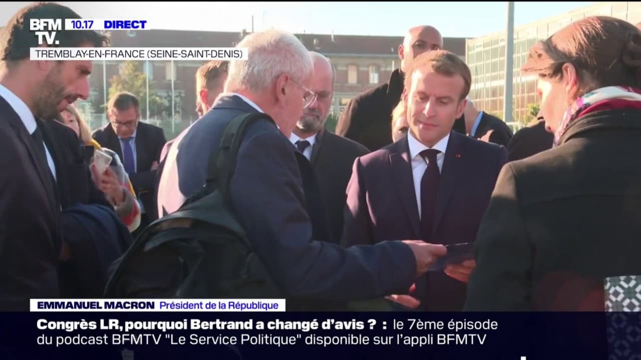 Emmanuel Macron en Seine-Saint-Denis pour une visite sur le thème du sport