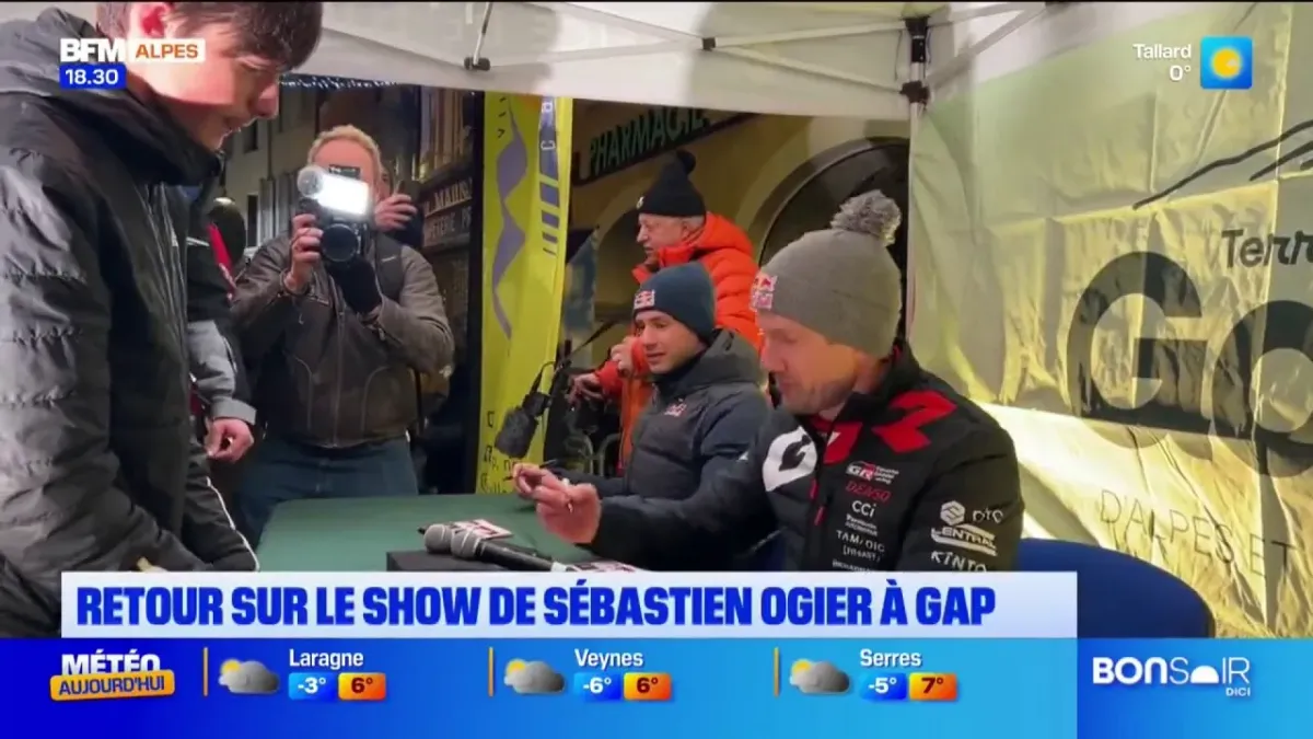 Gap: Sébastien Ogier vient célébrer son titre de champion du monde chez lui
