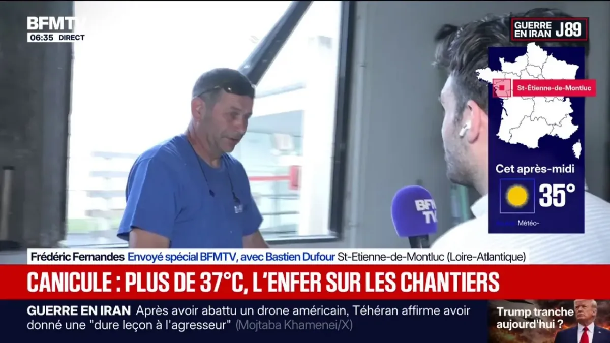 Canicule: quelles précautions sont prises sur les chantiers?