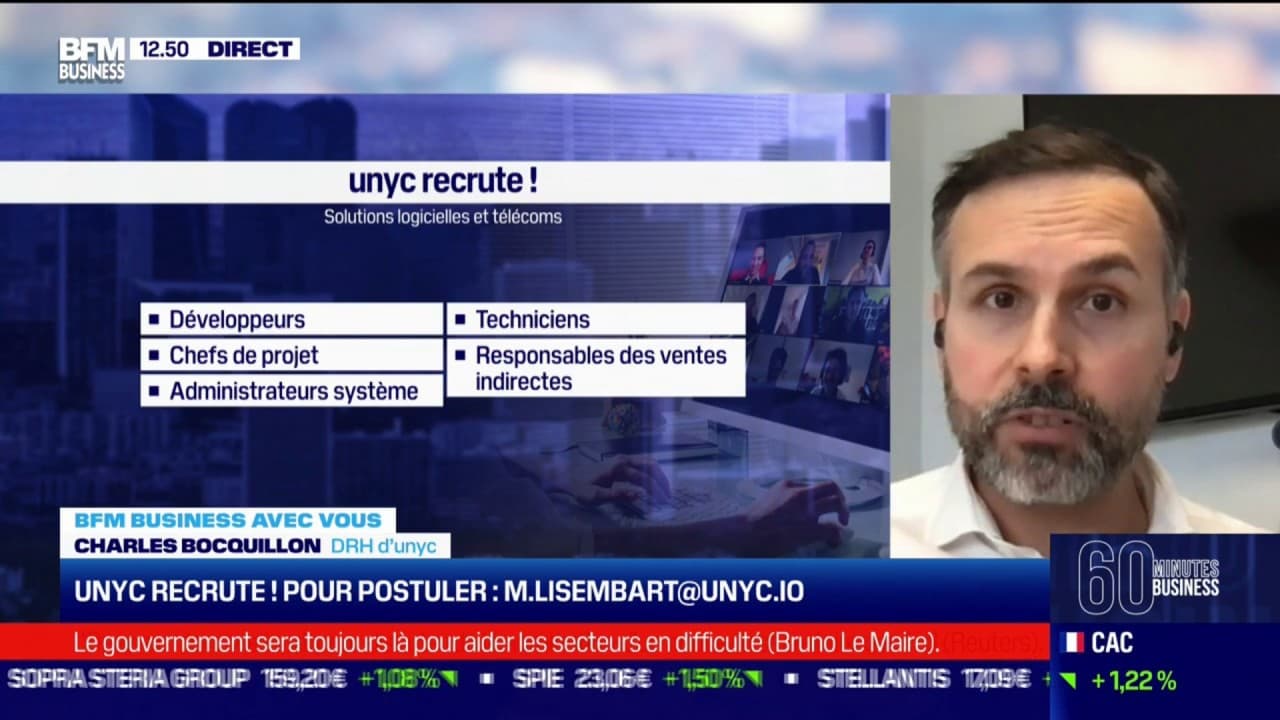 On recrute ! Unyc : Solutions logicielles et télécoms