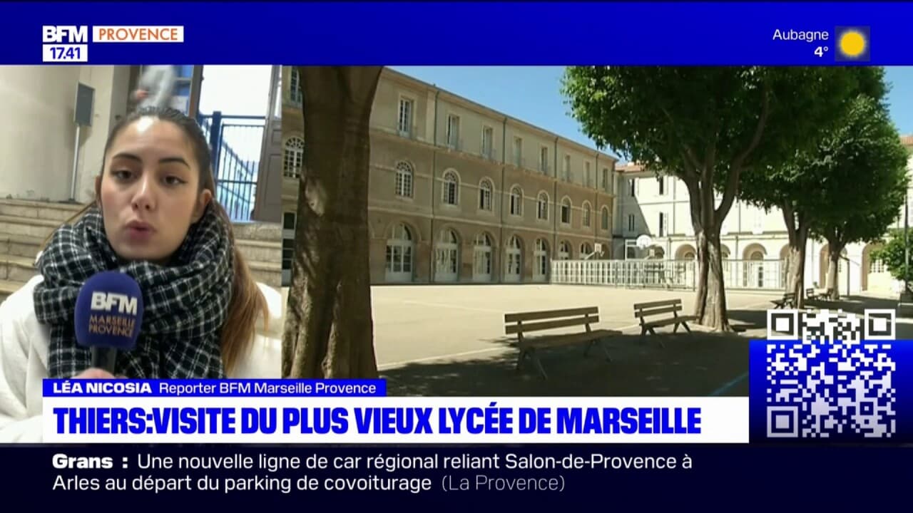 Marseille: visite du lycée Thiers, le plus ancien de la ville