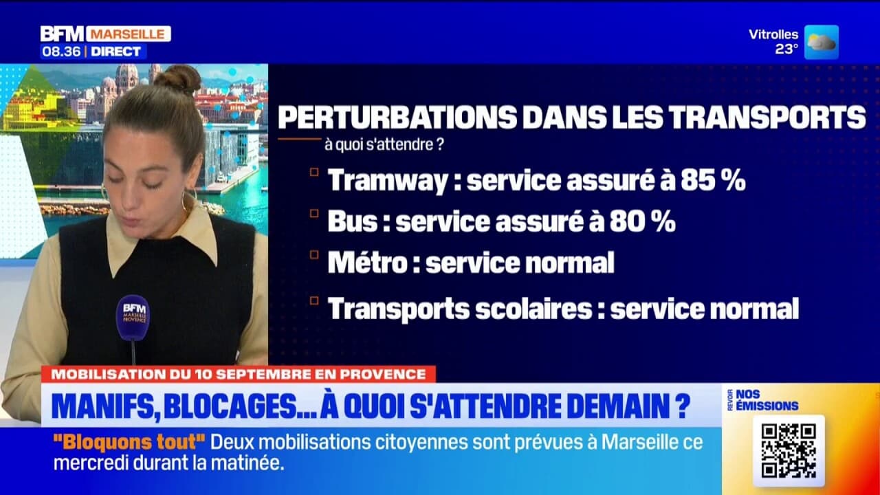 Mobilisations du 10 septembre, entre rassemblements et blocages à quoi s'attendre en Provence