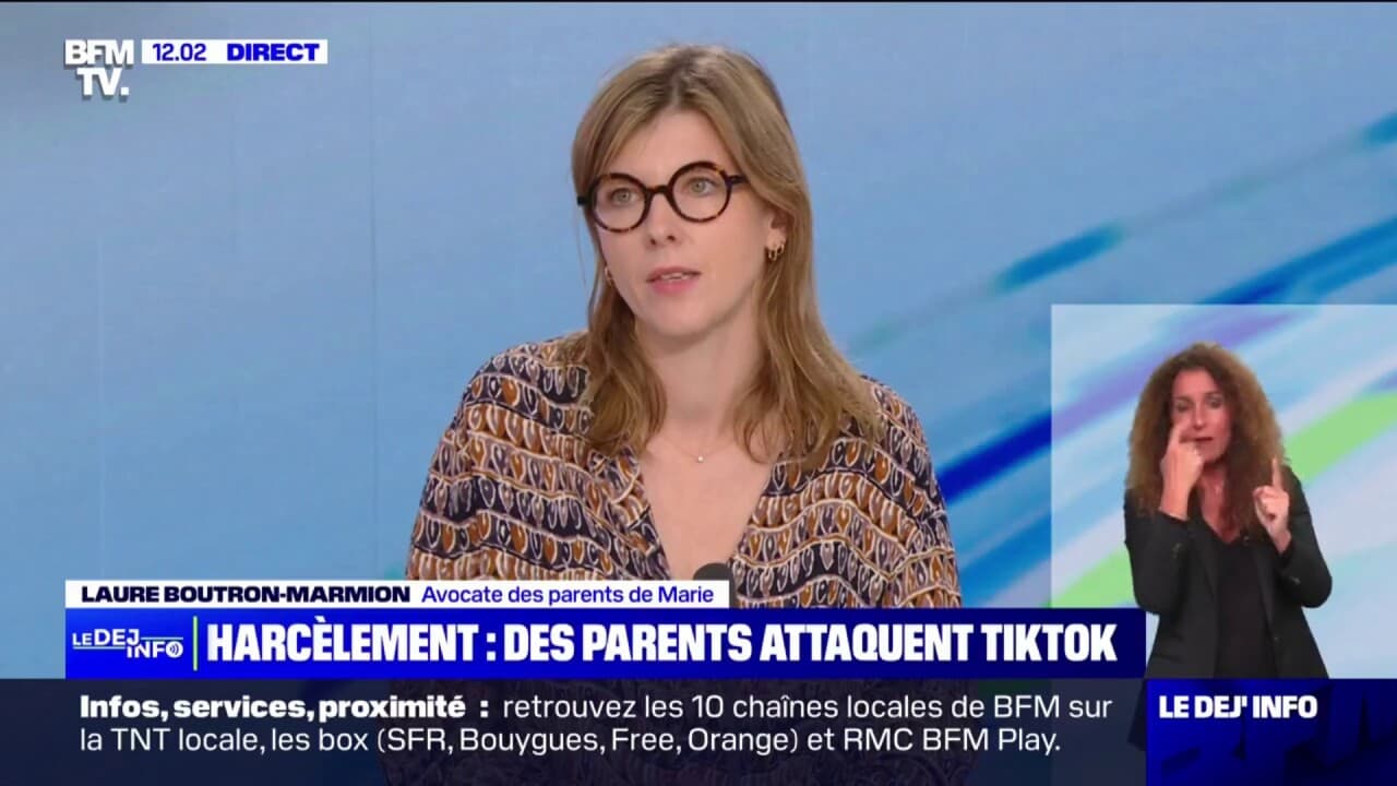 "Je demande à ce que toute la lumière soit faite sur la part de responsabilité de TikTok dans le ...